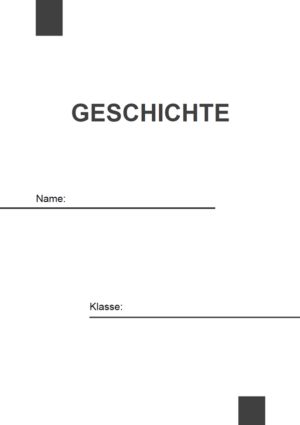 Deckblatt Schule: Vorlagen & Muster - Deckblatt.de