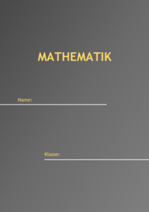 Deckblatt Schule: Vorlagen & Muster - Deckblatt.de