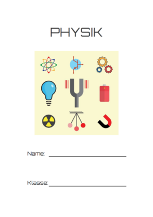Physik Deckblatt 3 - Deckblatt.de